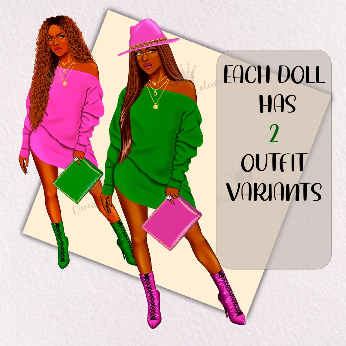 Sorority Girls Clipart Sister Girls Clipart Alpha Kappa - Etsy