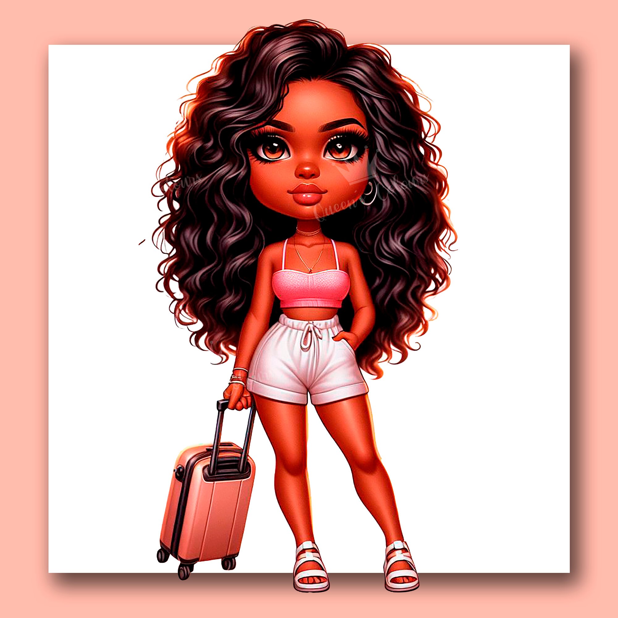 Summer Chibi Clipart, Summer Doll Clipart, Summer Chibi Girl, Swimwear ...