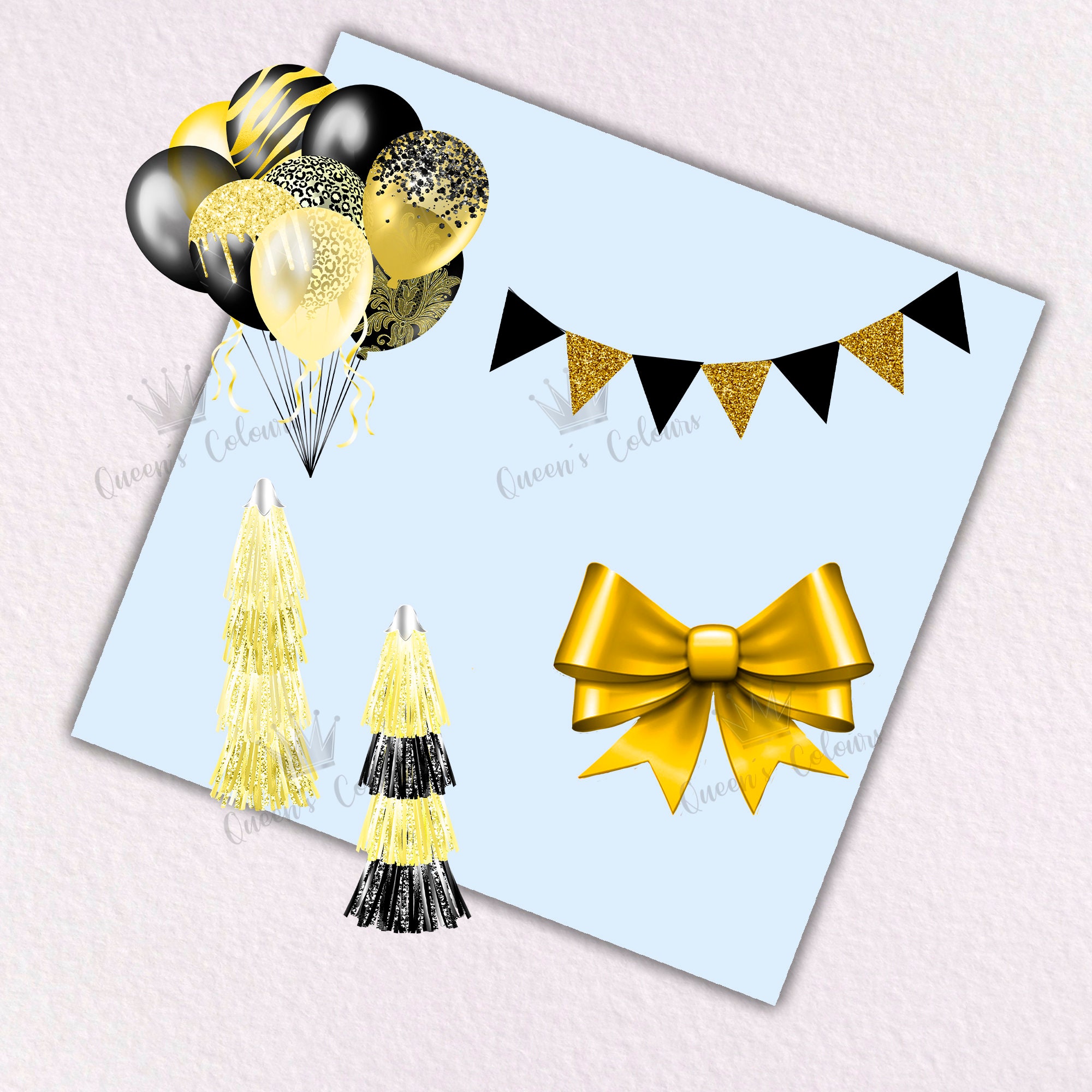 New Year Clipart Set, NYE Clipart Party Elements, Clipart Pink Supplies ...
