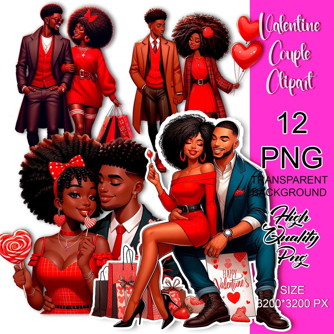 Valentines Day Clipart, Love Couple Clipart, Love Date Clipart ...