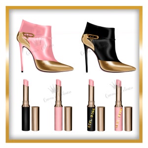 Fashion Accessories Clipart Fashion Set Planner Clipart Shoe - Etsy