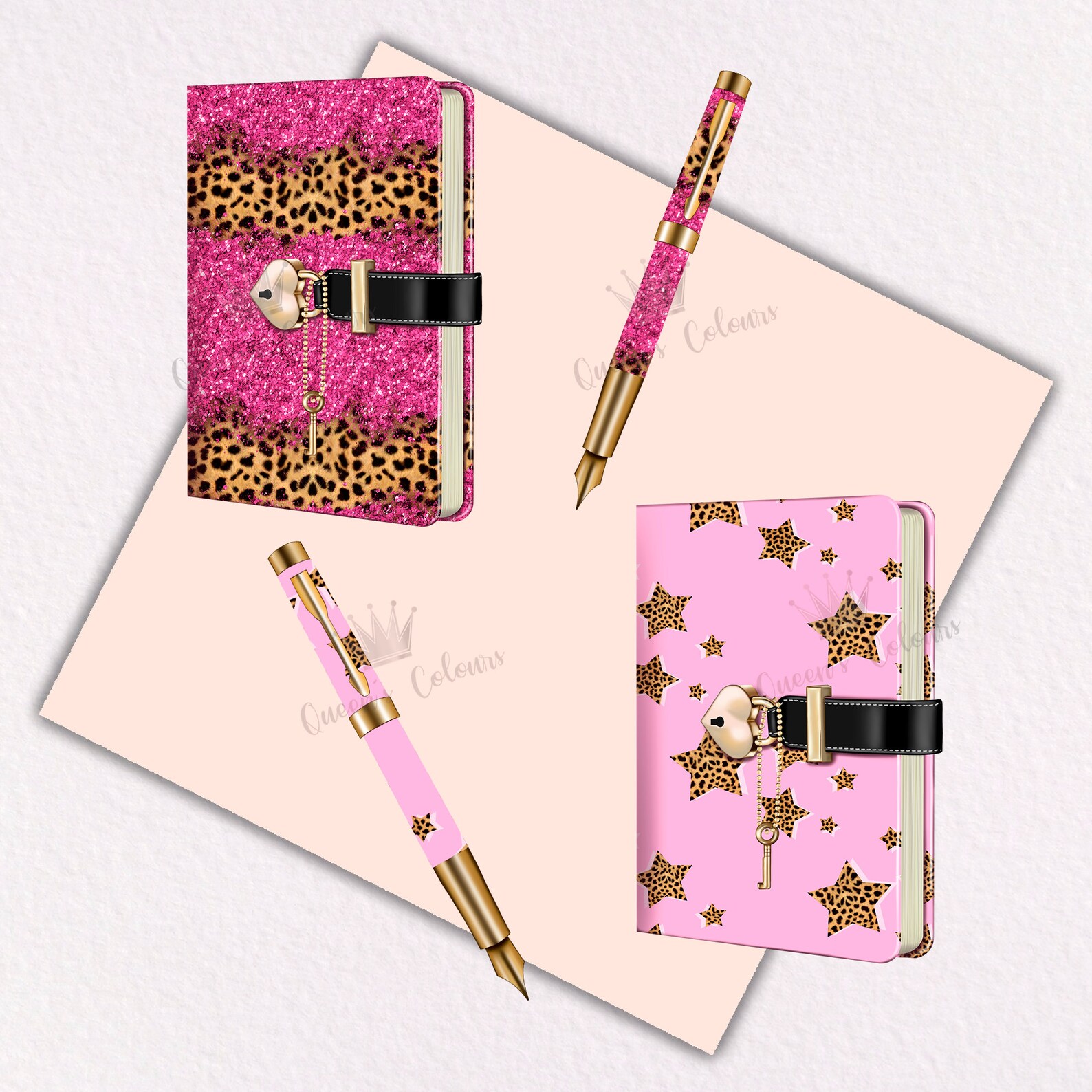 Pink Planner Clipart Set, Girl Boss Planner Cliparts, Die Cut Cliparts ...