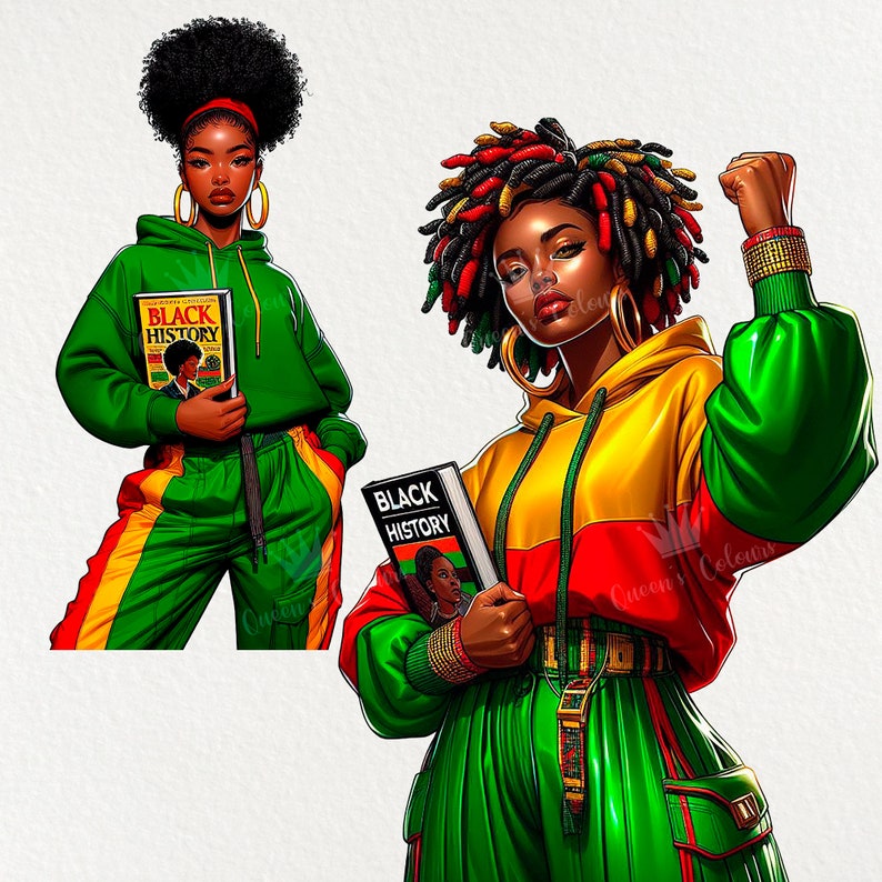 Black History Month Clipart Bundle, Juneteenth Clipart, Black People ...