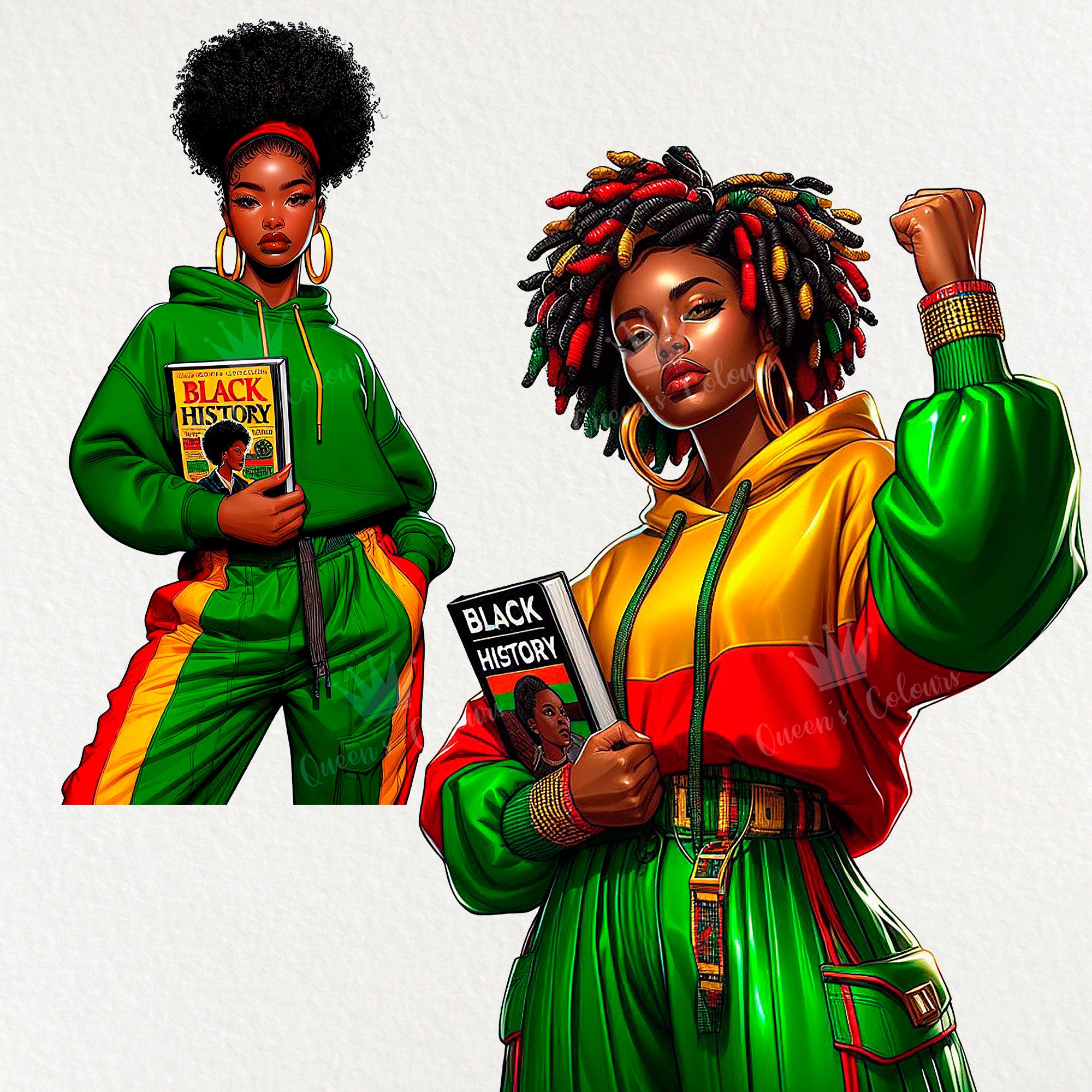 Black History Month Clipart Bundle, Juneteenth Clipart, Black People ...