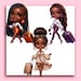 Travel Chibi Black Doll Bundle Clipart, Afro Chibi Summer Trip, Travel ...