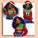 Christmas Black Girl Clipart, Christmas Black Woman PNG, 13 PNG, Winter ...