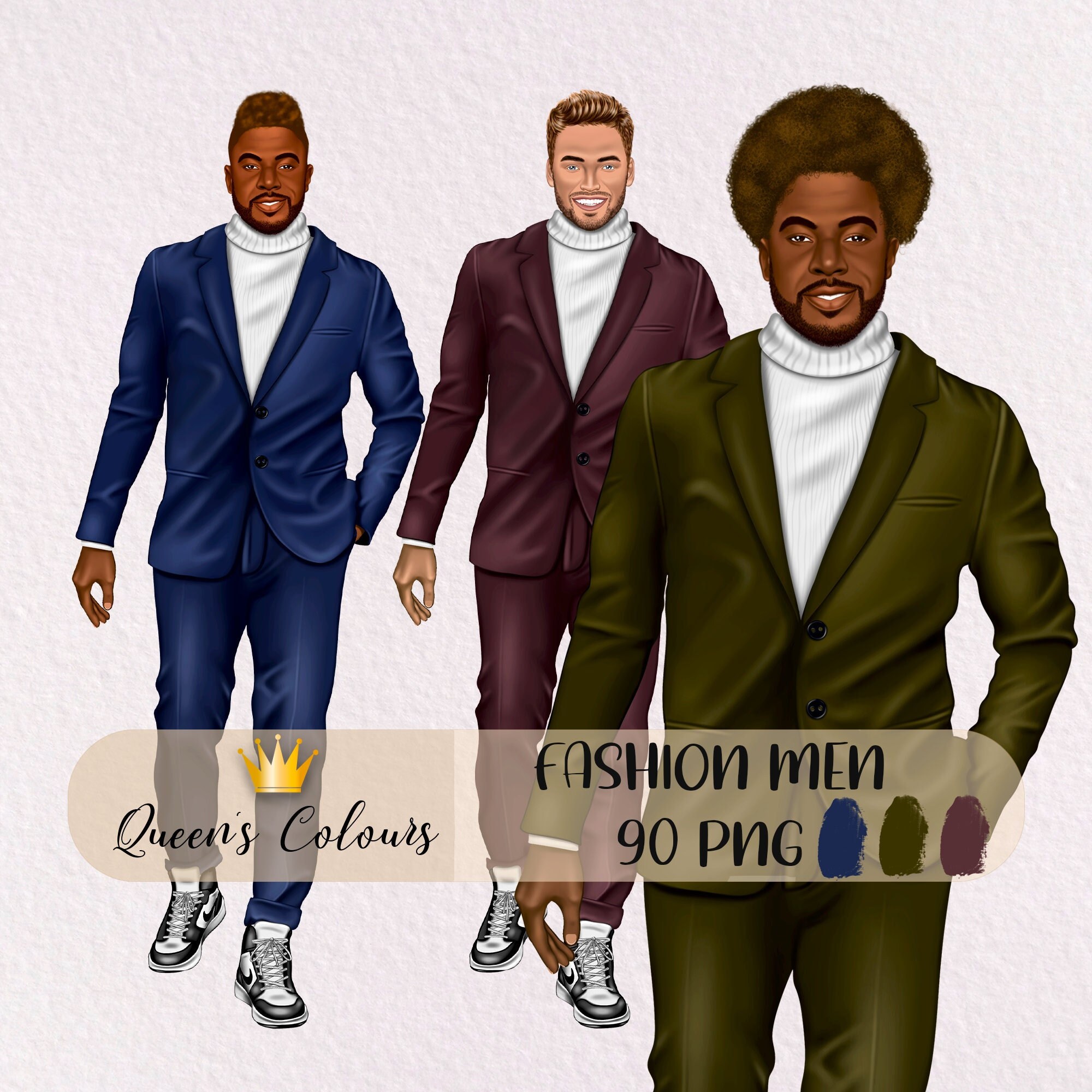 Black Man Clipart, Business Afro Man, African American Men, Boyfriend ...