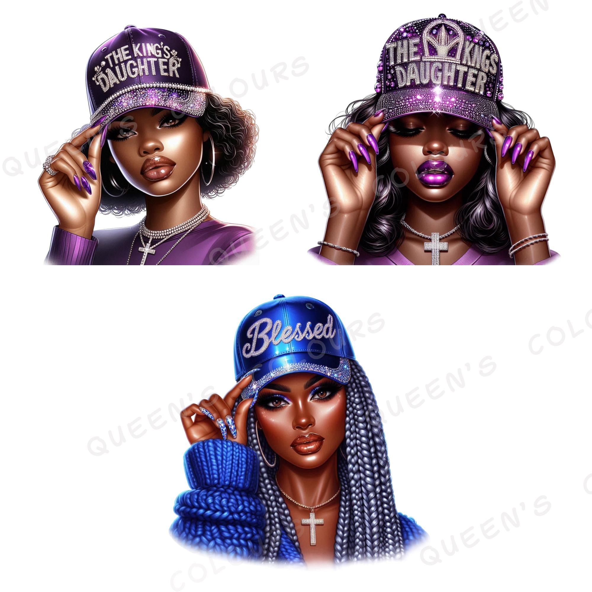 Blessed Black Woman Png Bundle, Faithful Black Woman Clipart, Trust God ...