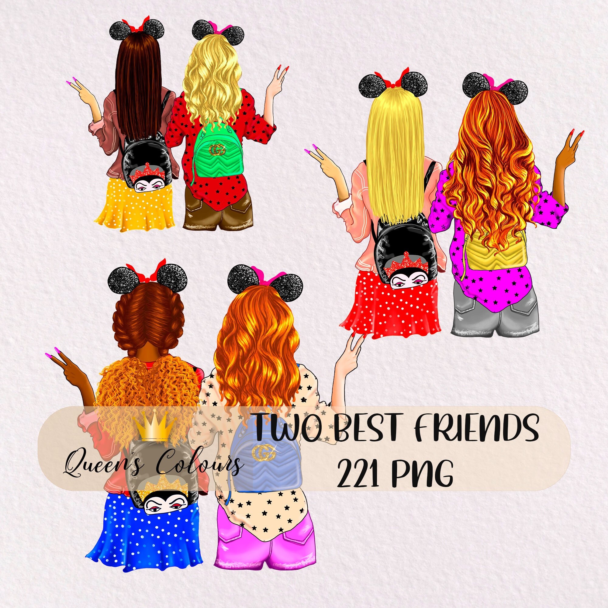 Two Best Friends Clipart