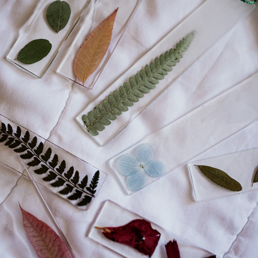 Floral and Leaf Bookmarks | Mystery Bag of 3 | Gift Ideas | Handmade ...