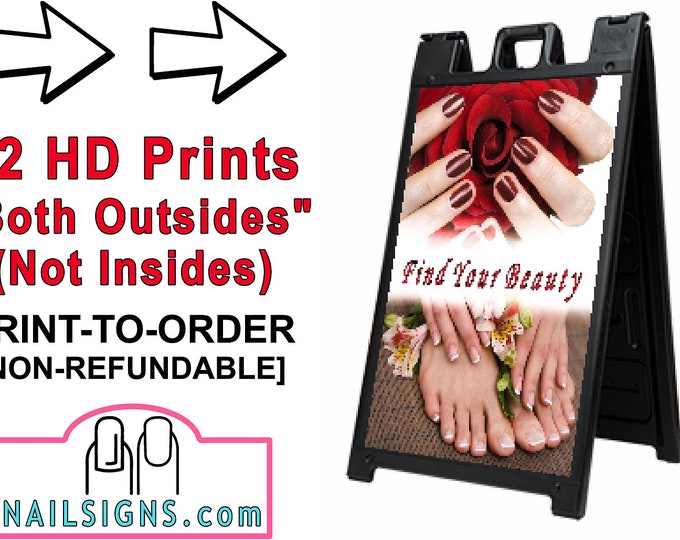 Make-up 02 Perforated Mesh One Way Vision Window See Through Sign Salon ...