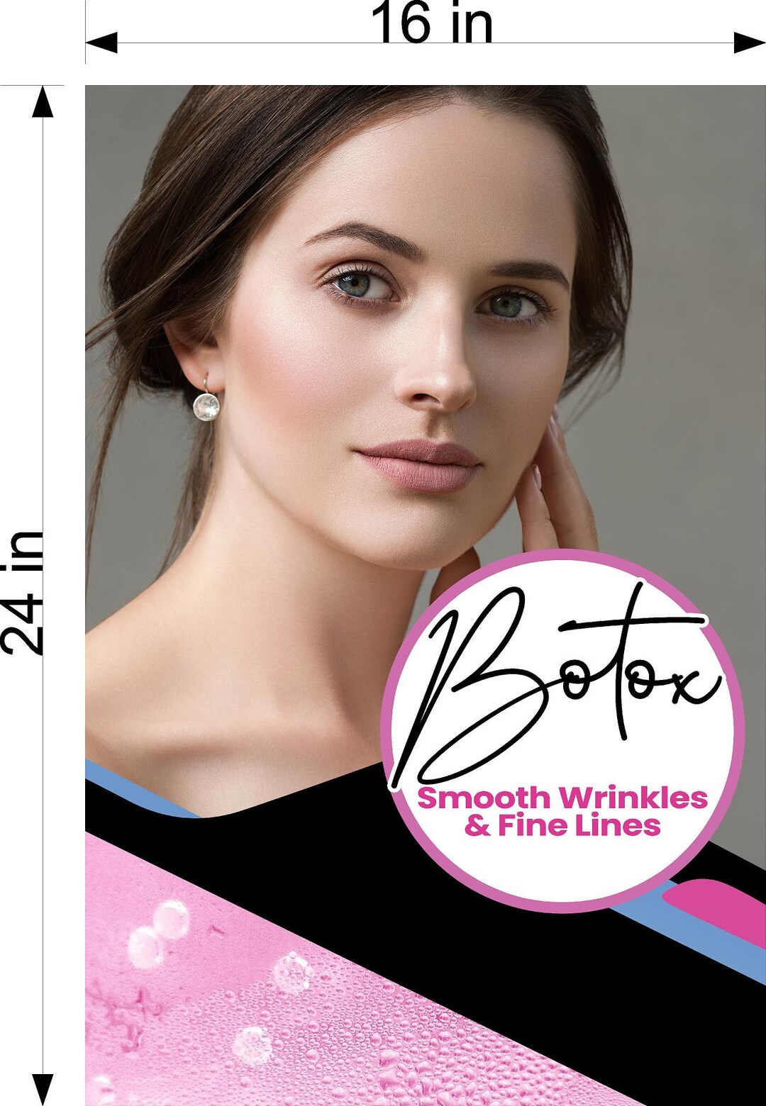 Botox 16 Photo-realistic Paper Poster Premium Interior Sign Advertising ...