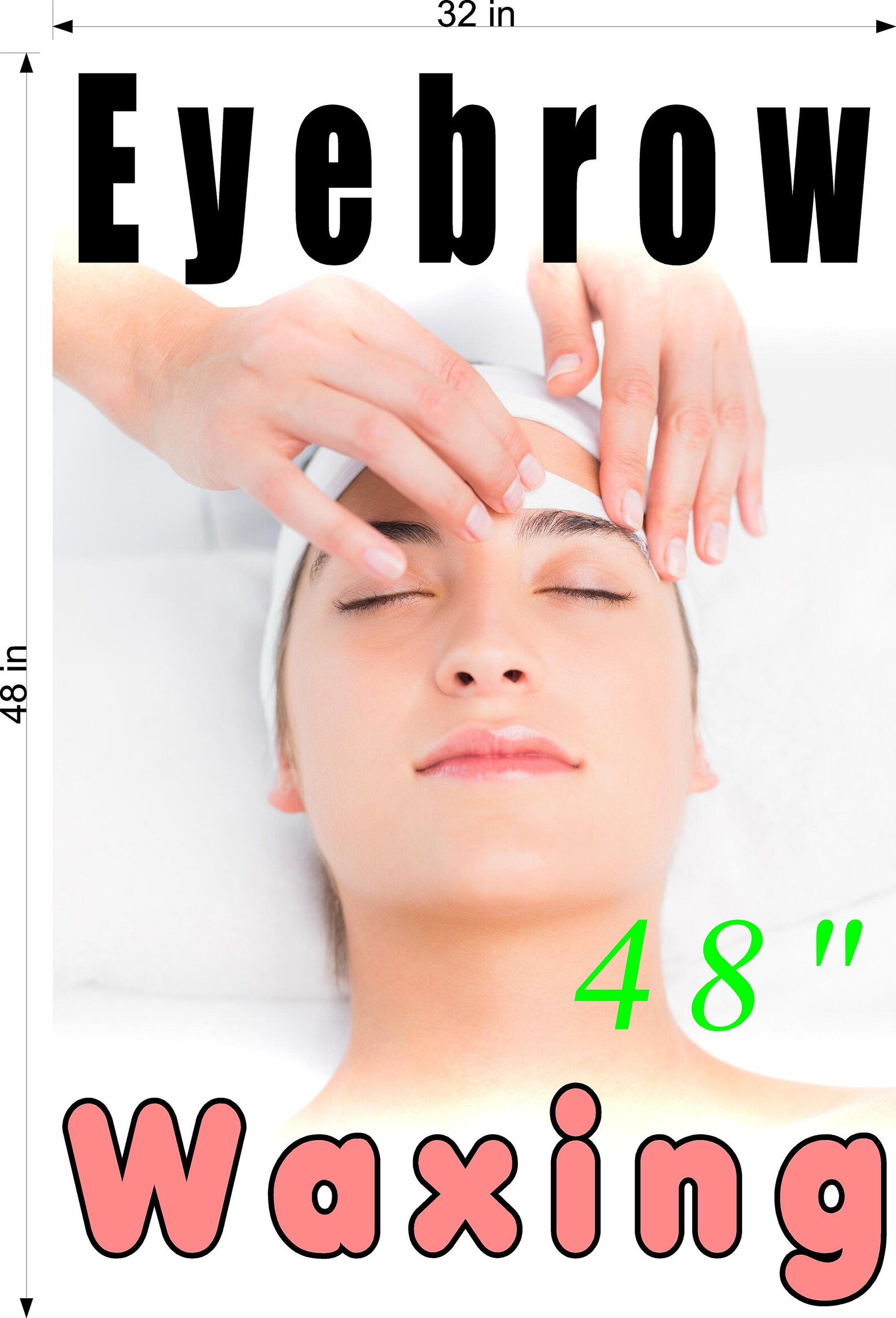 Eyebrows 08 Wallpaper Poster With Adhesive Backing Eyebrow Waxing Wall ...