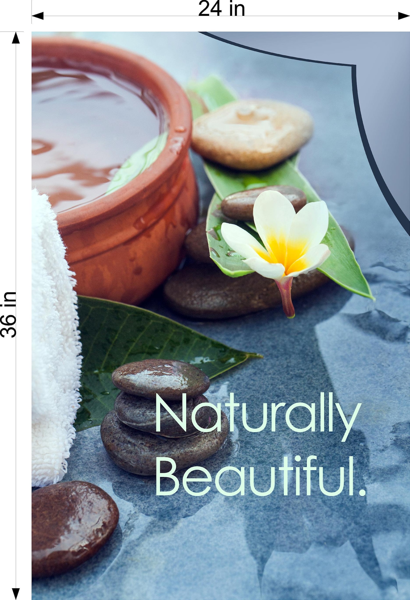 SPA 31 Wallpaper Poster With Adhesive Backing Wall Sticker Décor ...