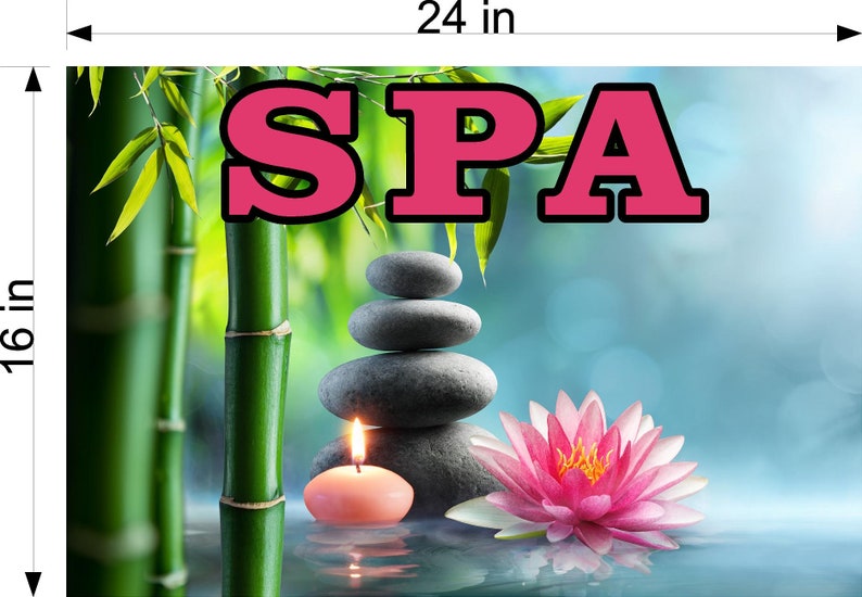 Spa 09 Photo-realistic Paper Poster Premium Interior Inside Sign ...