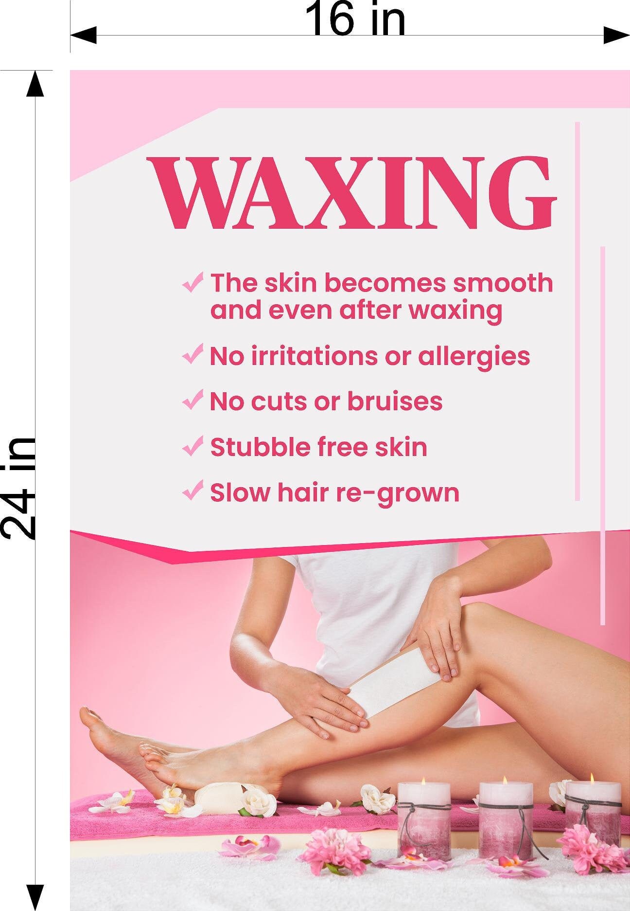 Salon 12 Photo-realistic Paper Poster Interior Inside Sign Wall Window ...