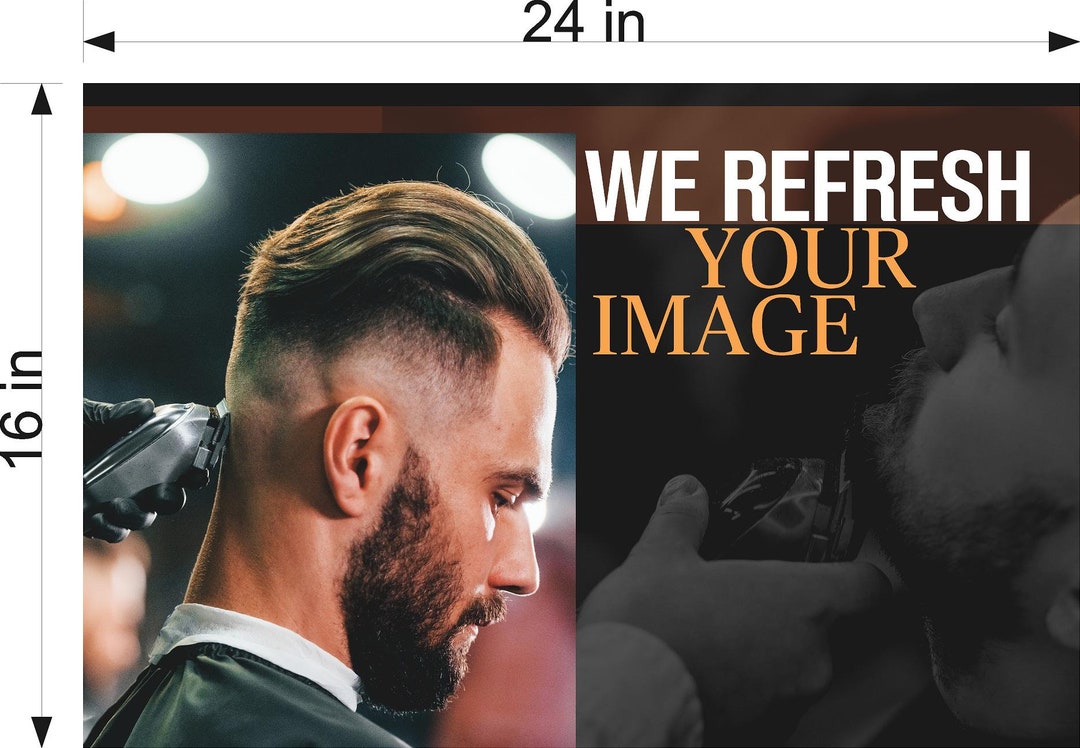 Barber 09 Photo-realistic Paper Poster Premium Interior Sign ...