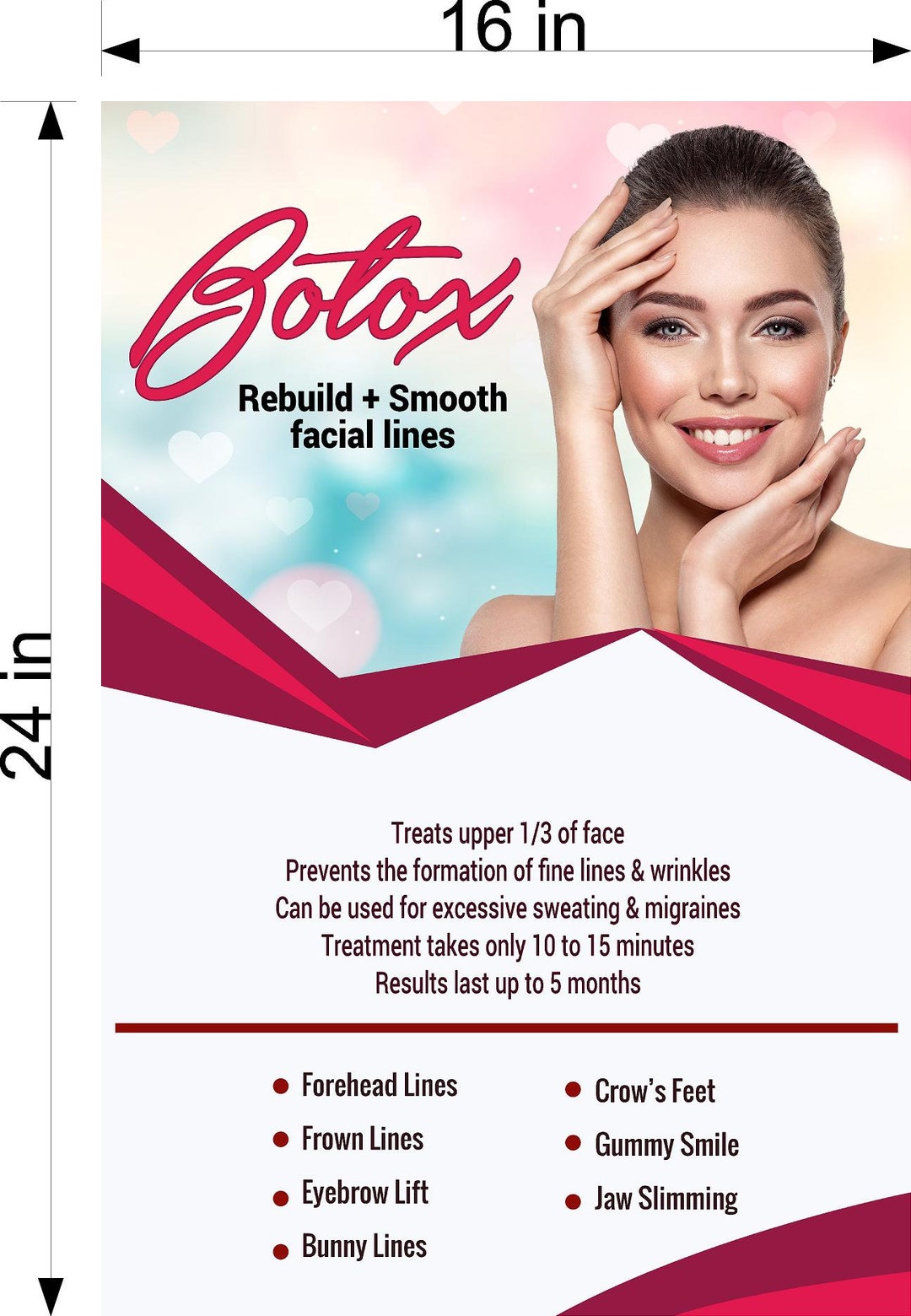 Botox 07 Window Decal Interior/exterior Vinyl Adhesive Front Poster ...