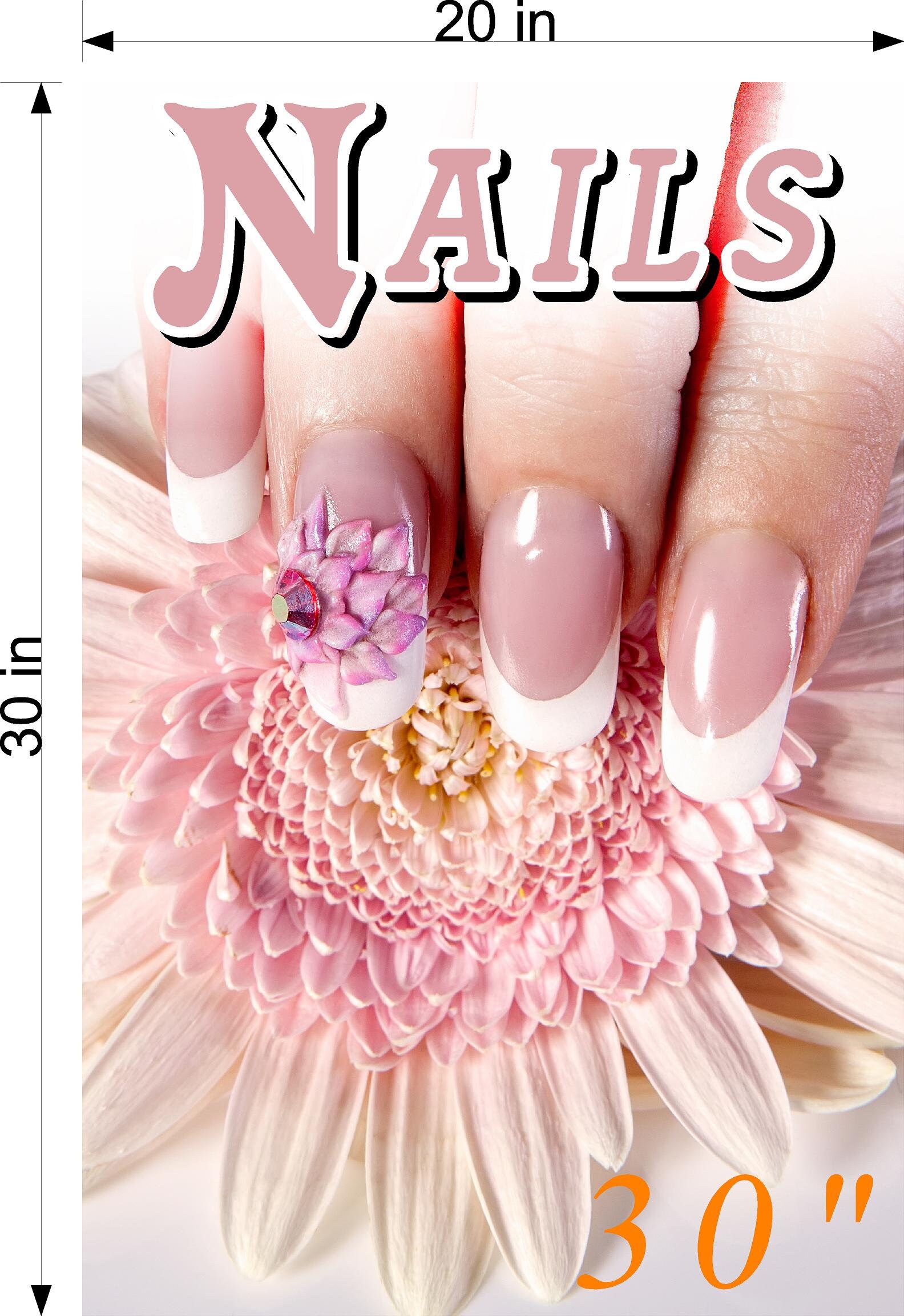 Nails 15 Photo-realistic Paper Poster Premium Interior Inside Sign ...