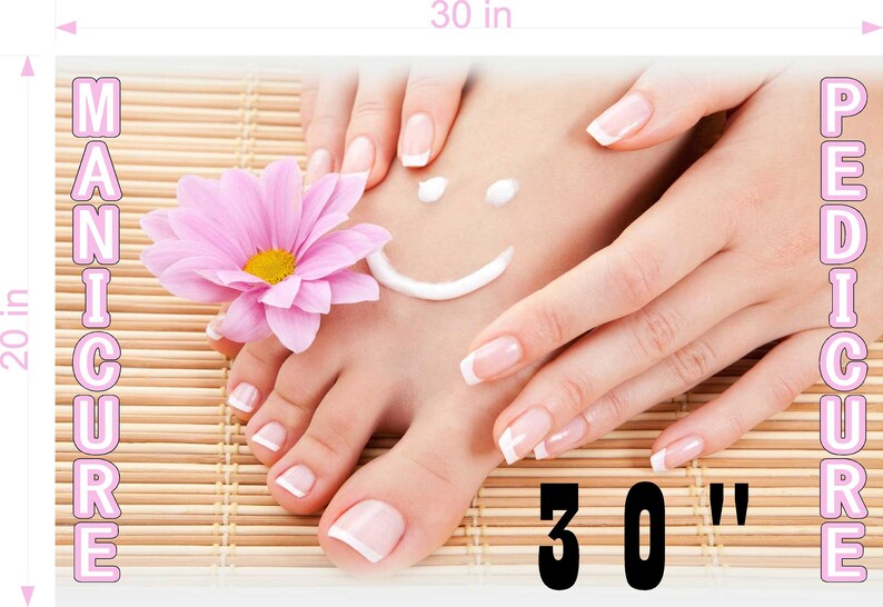 Pedicure & Manicure 01 Wallpaper Poster With Adhesive Backing Wall ...