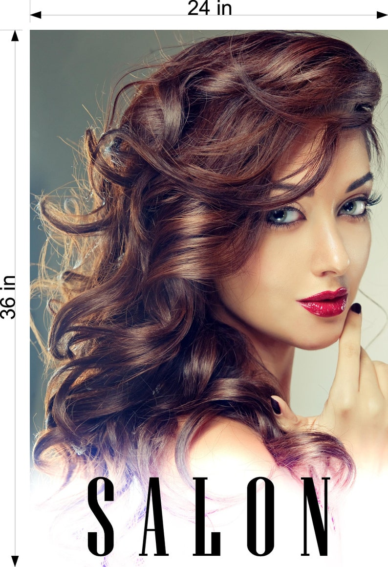 Hair Salon 02 Perforated Mesh One Way Vision Window See-through Sign ...