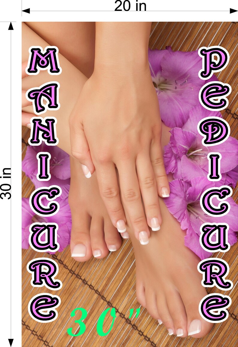 Pedicure & Manicure 10 Wallpaper Poster With Adhesive Backing Wall ...