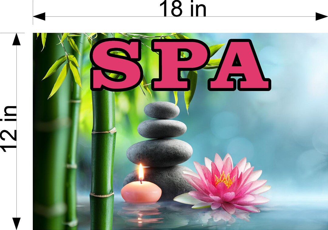 SPA 09 Wallpaper Poster With Adhesive Backing Wall Sticker Décor ...