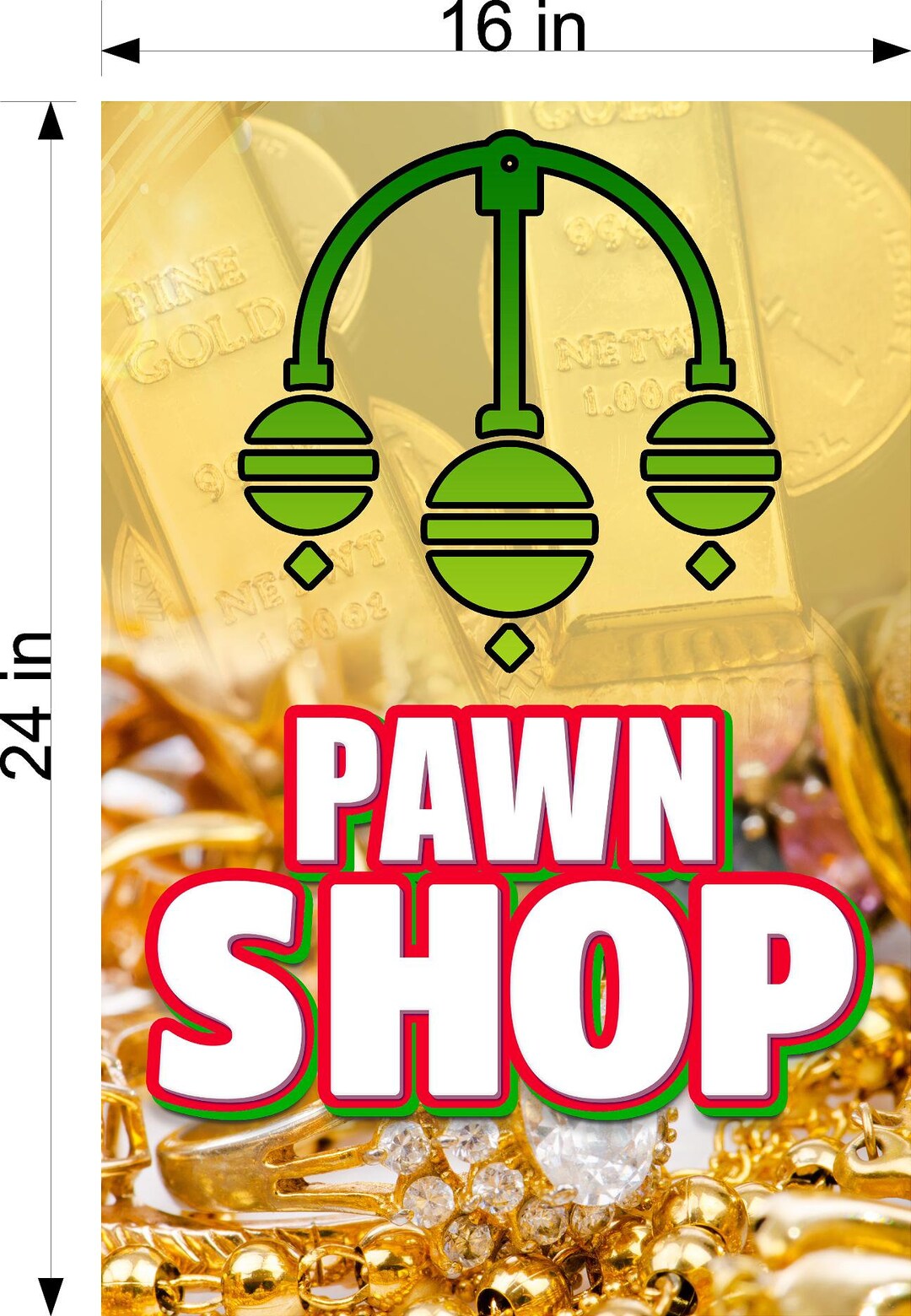 Pawn Shop 08 Photo-realistic Paper Poster Premium Interior Inside Sign ...