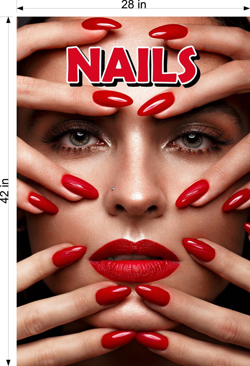 NAILS 10 Wallpaper Poster With Adhesive Backing Wall Sticker - Etsy