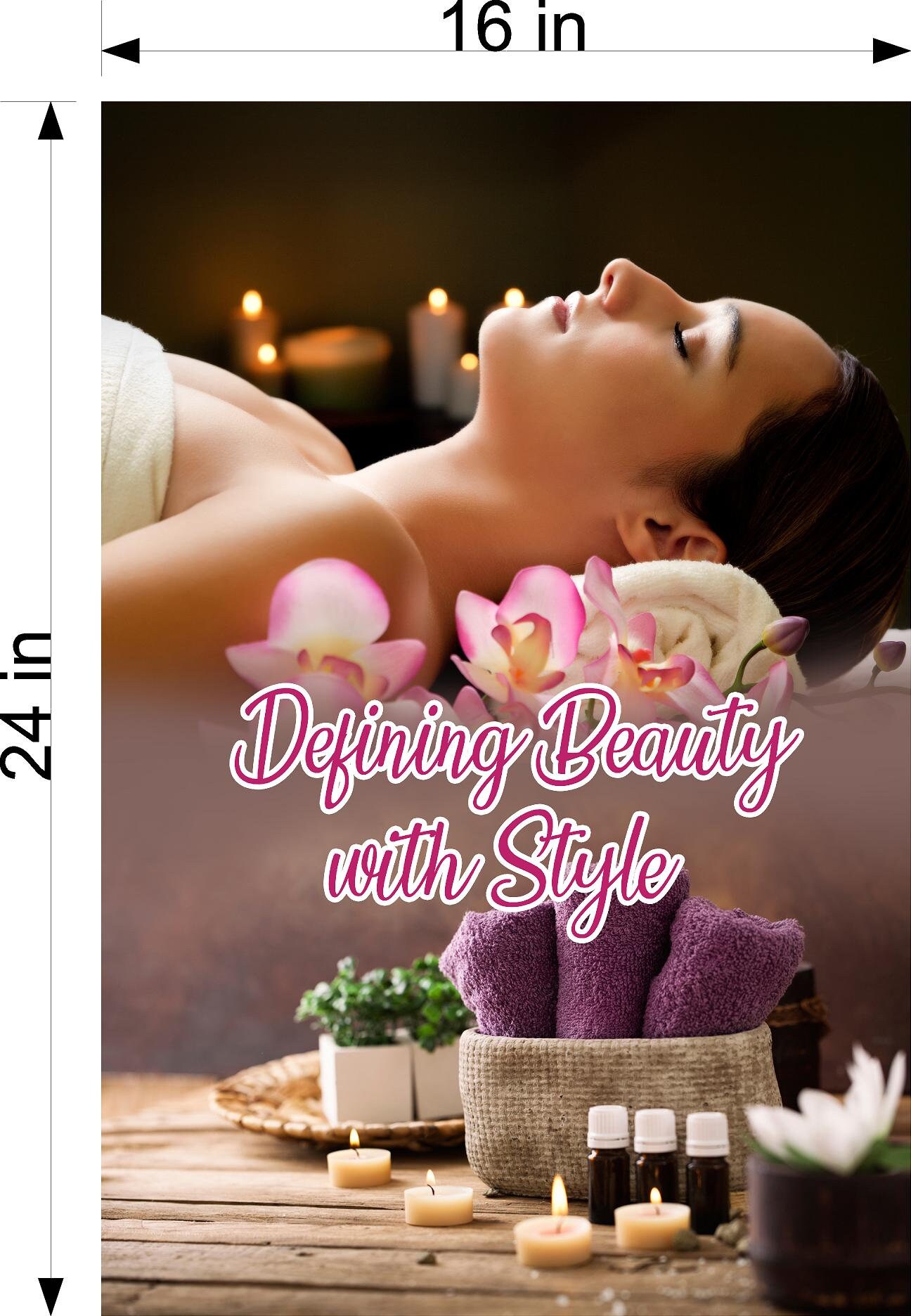 SPA 28 Wallpaper Poster With Adhesive Backing Wall Sticker Décor ...