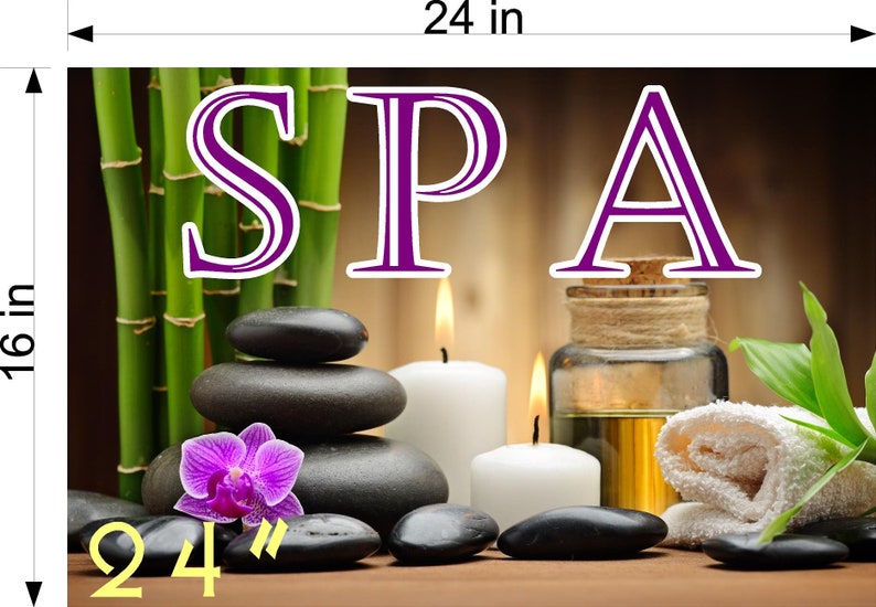 Spa 10 Photo-realistic Paper Poster Premium Interior Inside Sign ...