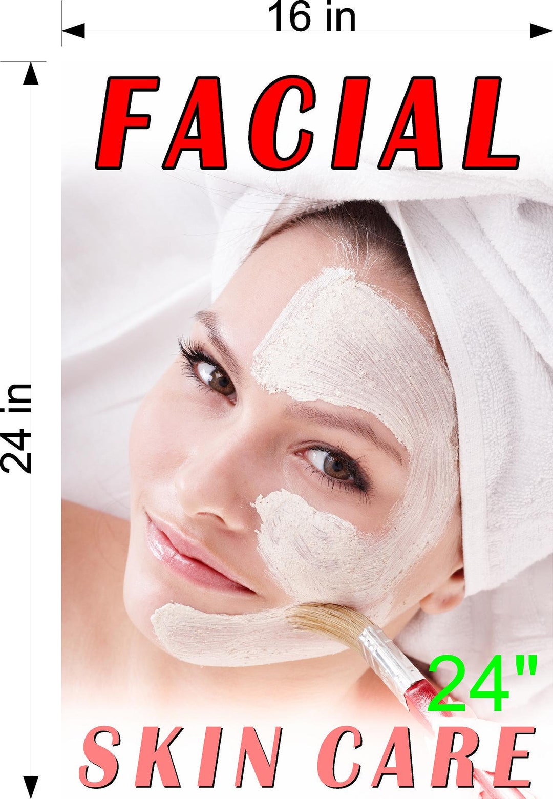 Facial 02 Photo-realistic Paper Poster Premium Interior Inside Sign ...