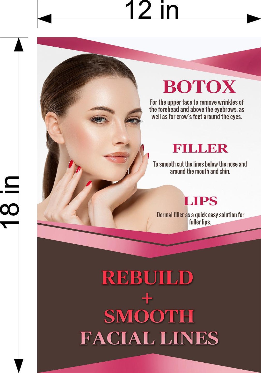 Botox 08 Wallpaper Fabric Poster With Adhesive Backing Wall Decal ...