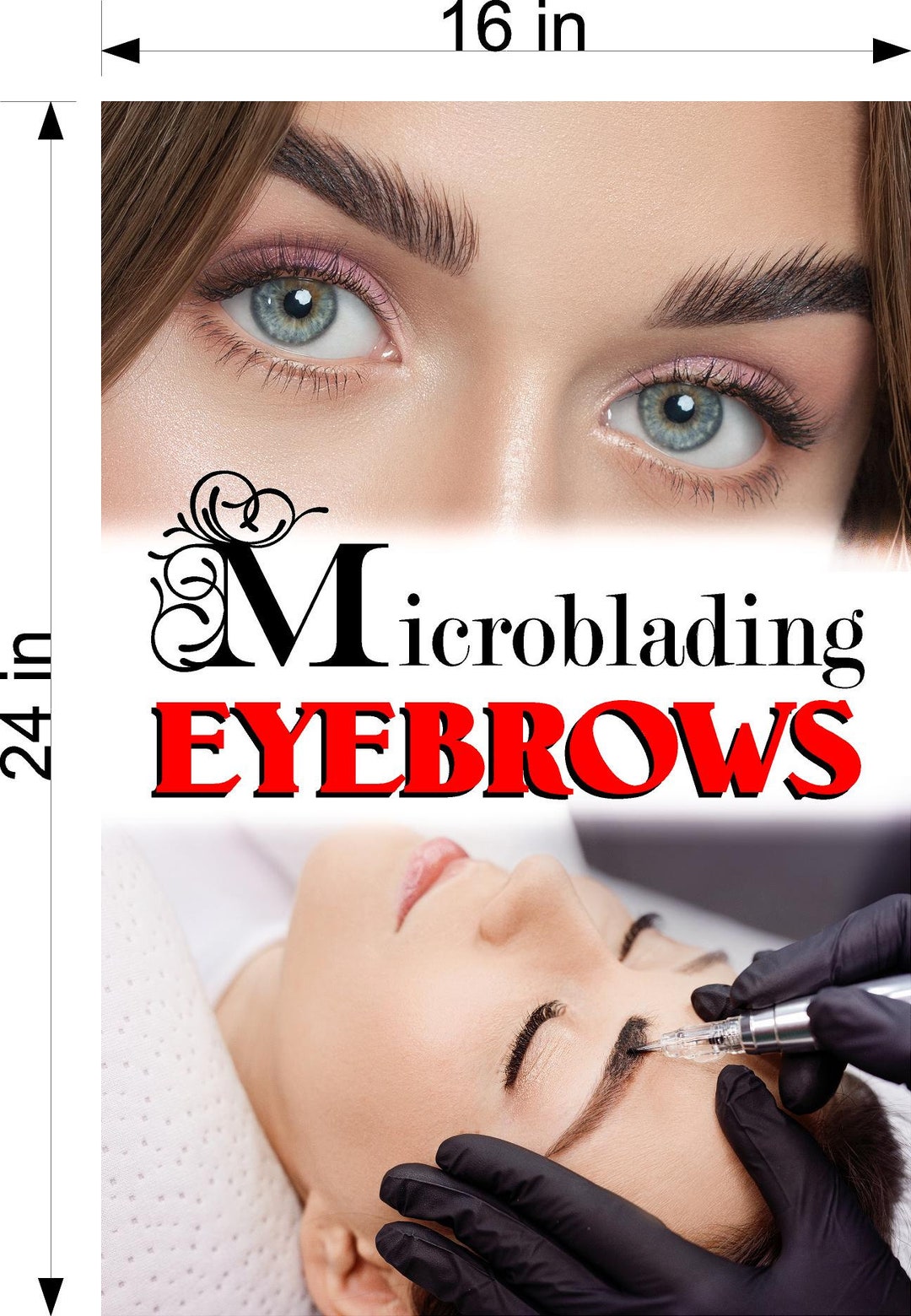 Microblading 16 Photo-realistic Paper Poster Premium Interior Inside ...