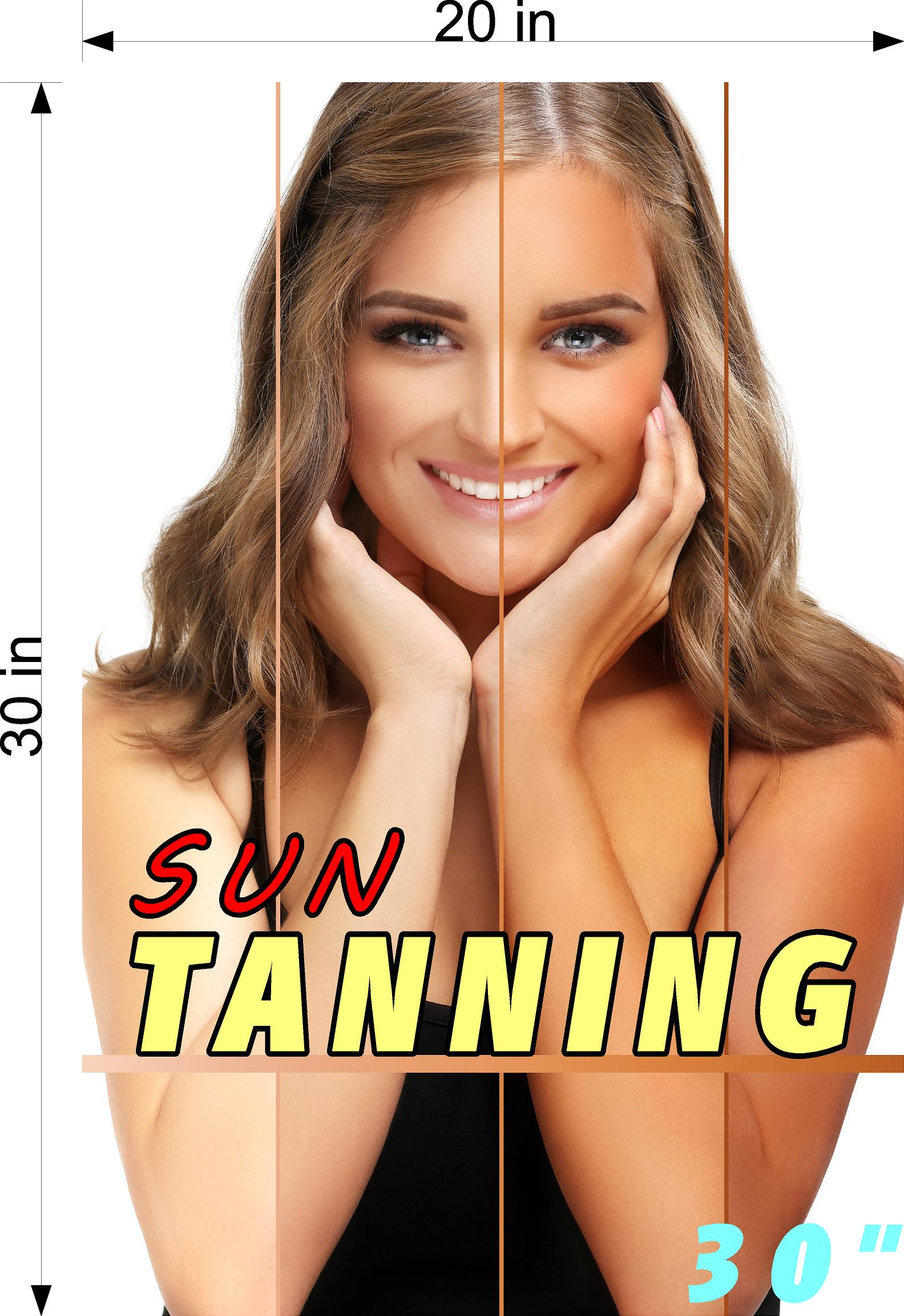 Tanning 01 Photo-realistic Paper Poster Premium Interior Inside Sign ...