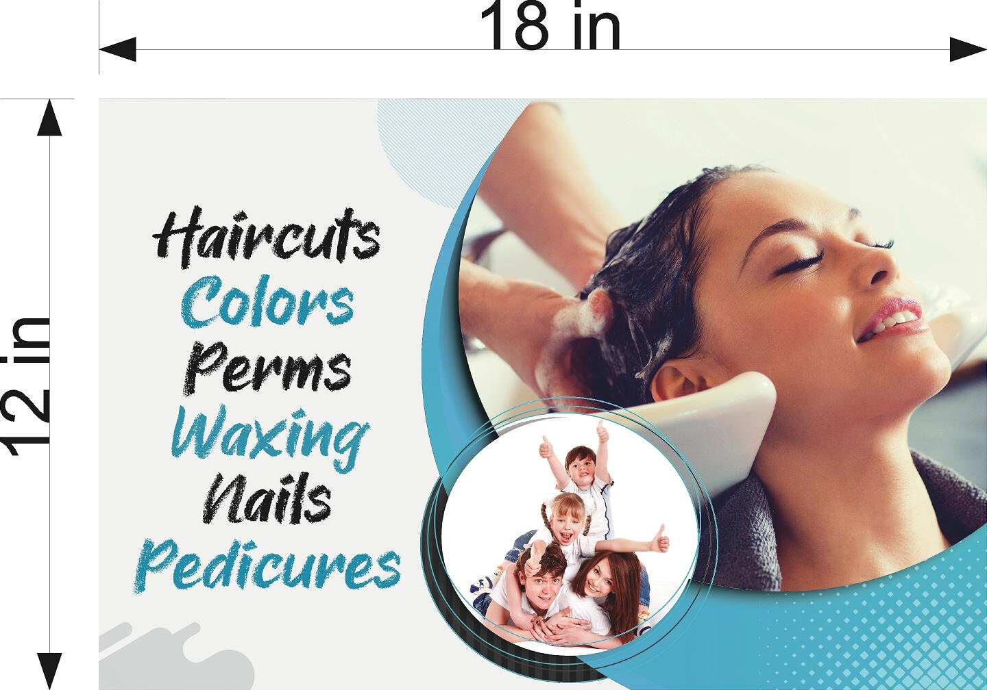 Family Hair 10 Wallpaper Fabric Poster With Adhesive Backing Wall Decal ...