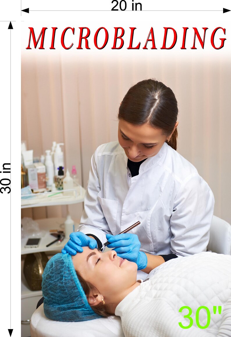 Microblading 01 Wallpaper Poster With Adhesive Backing Wall Sticker ...