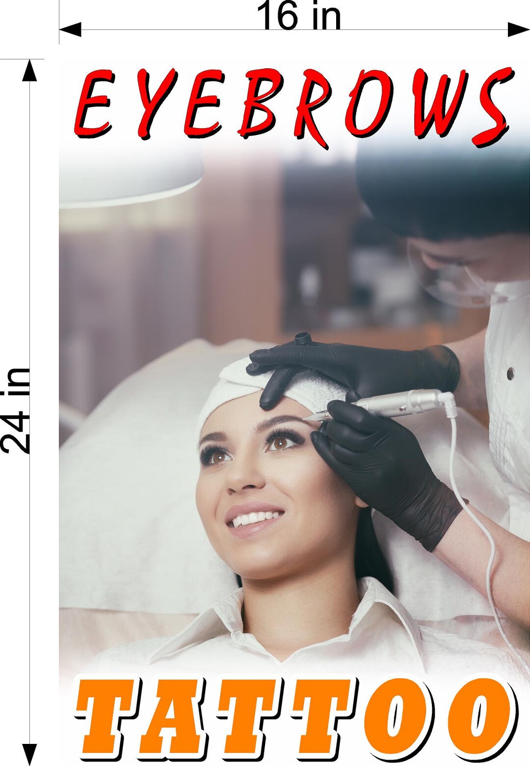 Eyebrows 20 Window Decal Interior/exterior Vinyl Adhesive Front Poster ...