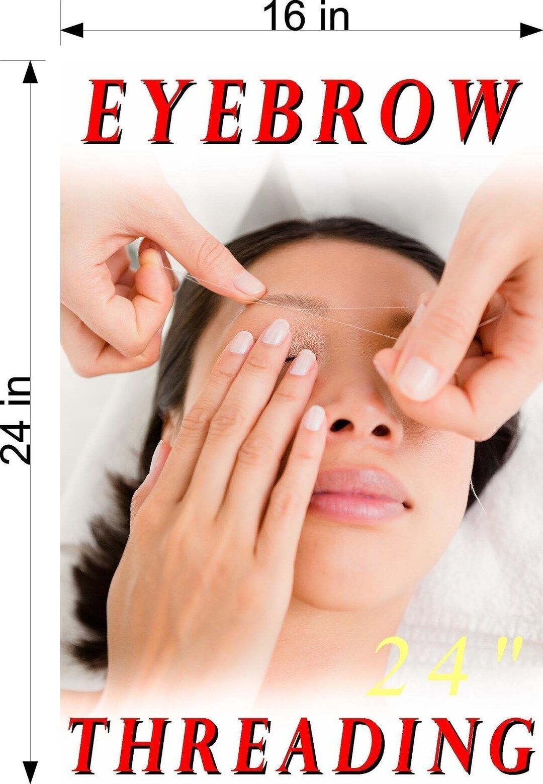 Eyebrows 16 Perforated Mesh One Way Vision See-Through Window Vinyl ...