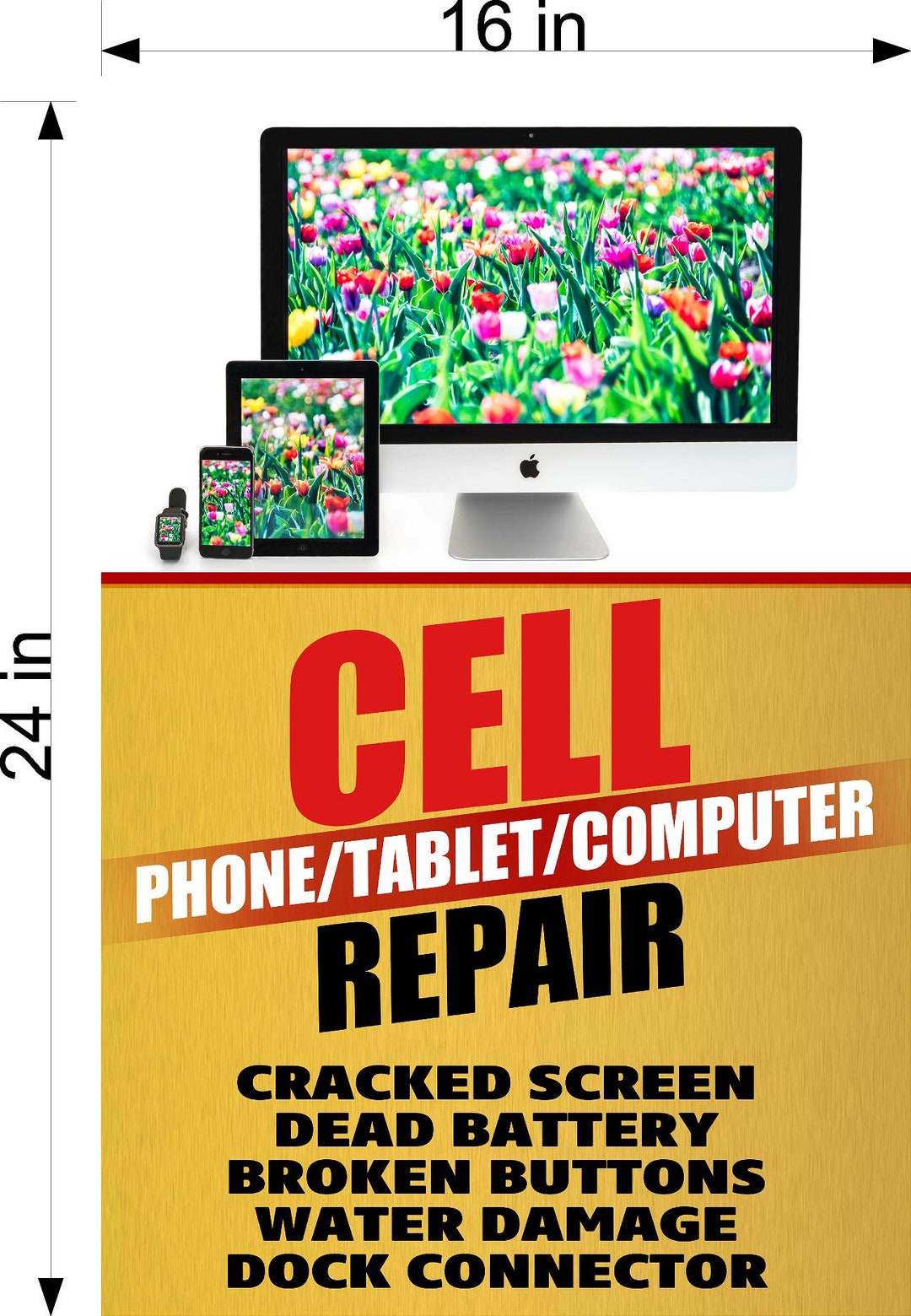 Phone Repair 07 Photo-realistic Paper Poster Premium Interior Inside ...