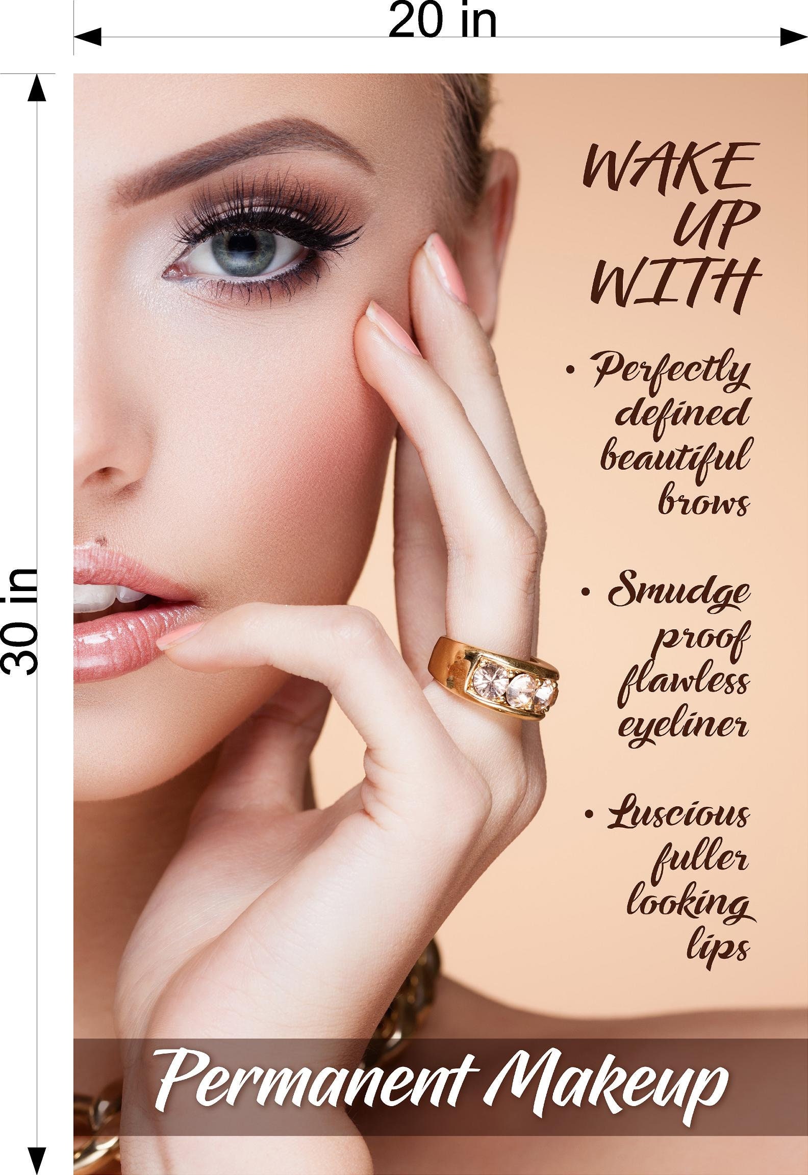 Permanent 02 Wallpaper Poster With Adhesive Backing Wall Sticker Décor ...