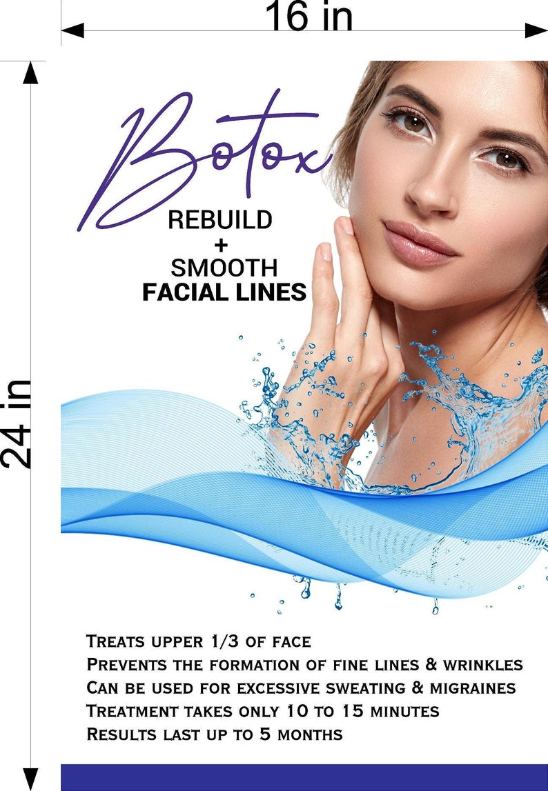 Botox 02 Photo-realistic Paper Poster Premium Interior Sign Advertising ...