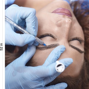 Microblading 07 Wallpaper Poster With Adhesive Backing Wall Sticker ...