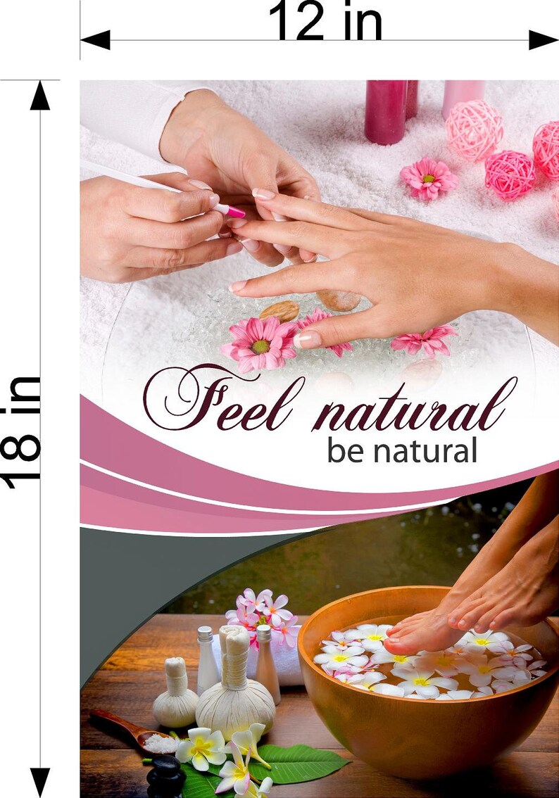 SPA 34 Wallpaper Poster With Adhesive Backing Wall Sticker Décor ...