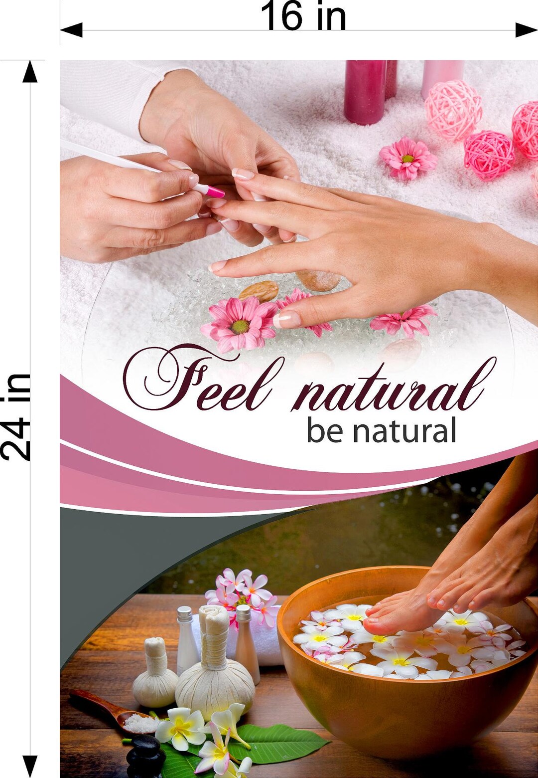 Spa 34 Photo-realistic Paper Poster Premium Interior Inside Sign Wall ...