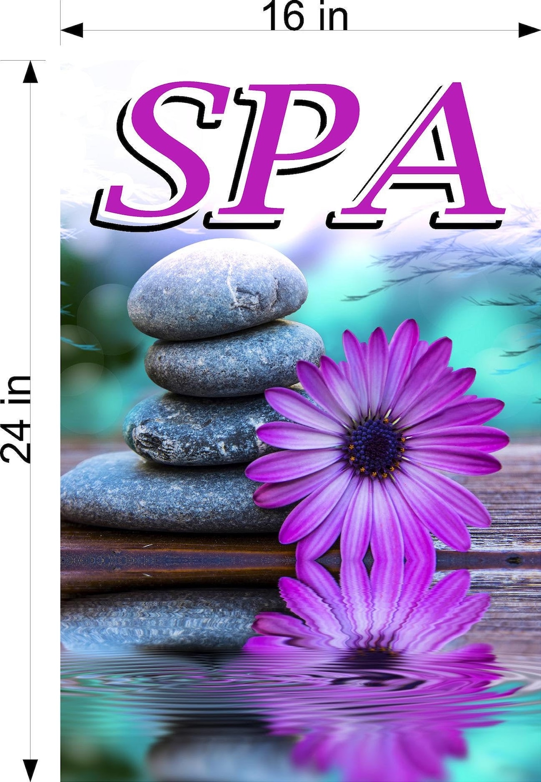 Spa 01 Photo-realistic Paper Poster Premium Interior Inside Sign ...