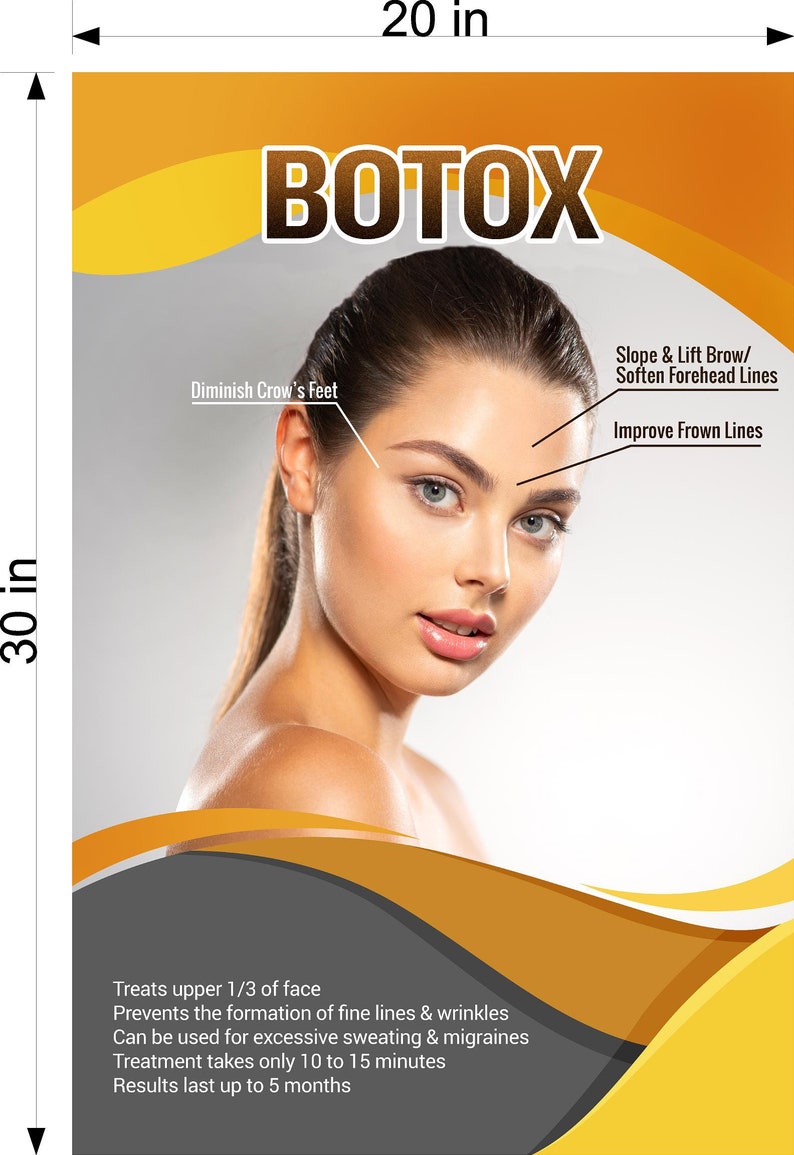 Botox 18 Photo-realistic Paper Poster Premium Interior Sign Advertising ...