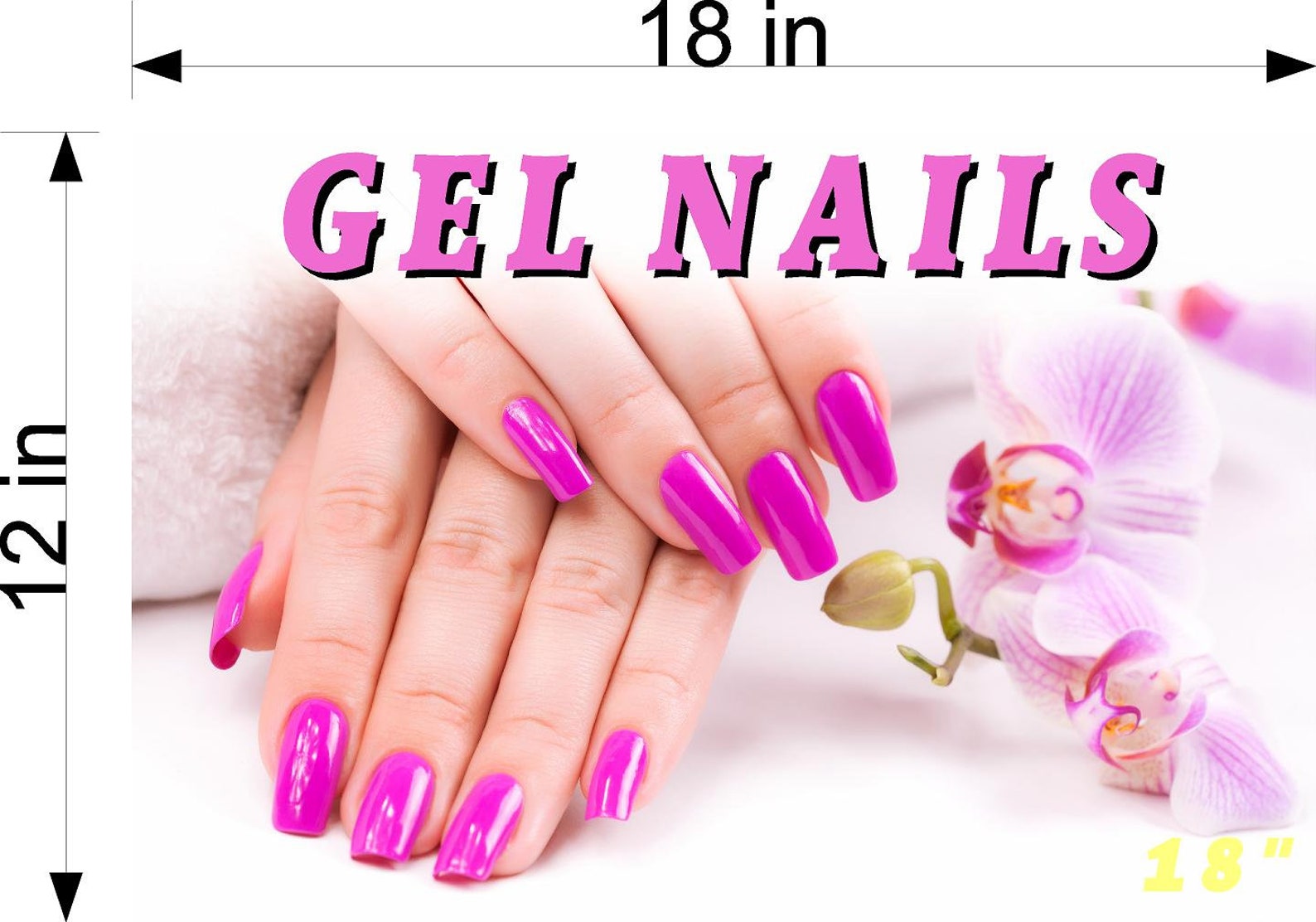 Gel 09 Nails Wallpaper Poster With Adhesive Backing Wall - Etsy