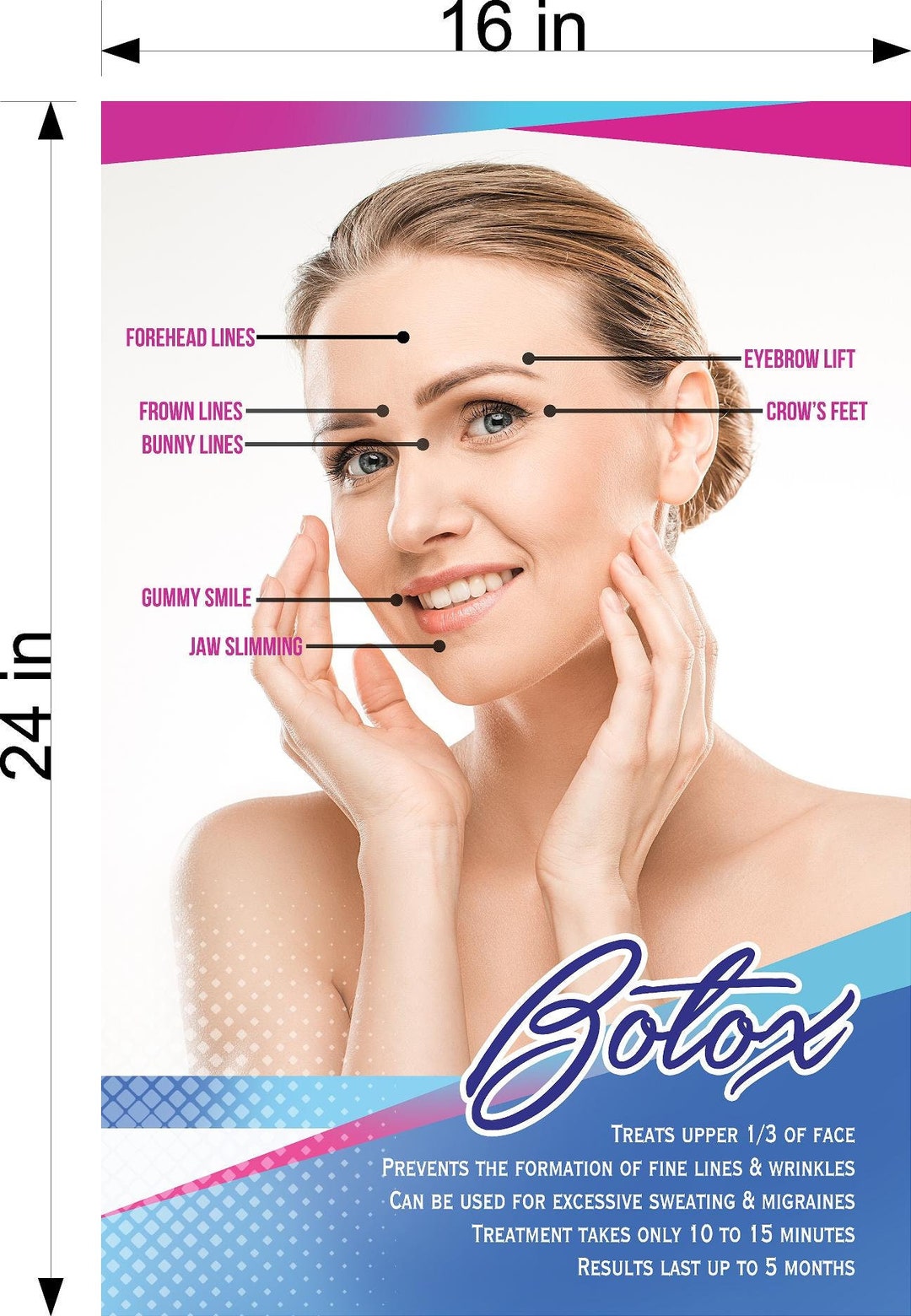 Botox 04 Photo-realistic Paper Poster Premium Interior Sign Advertising ...