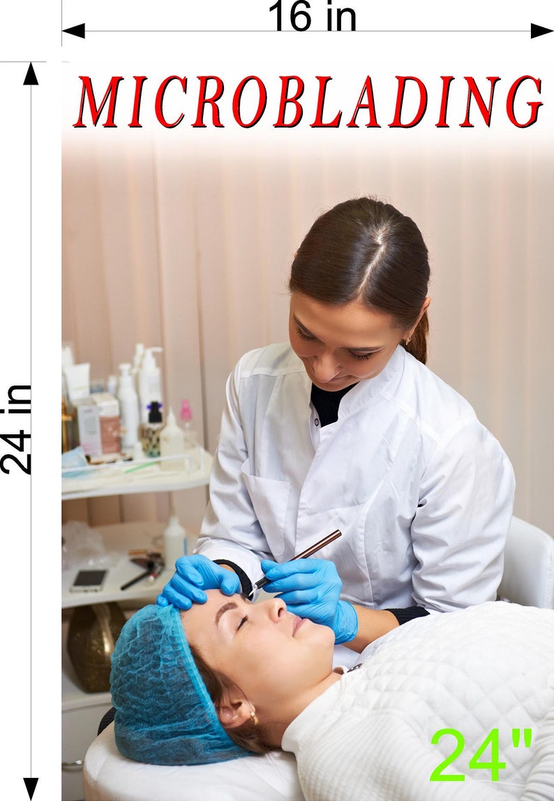Microblading 01 Wallpaper Poster With Adhesive Backing Wall Sticker ...